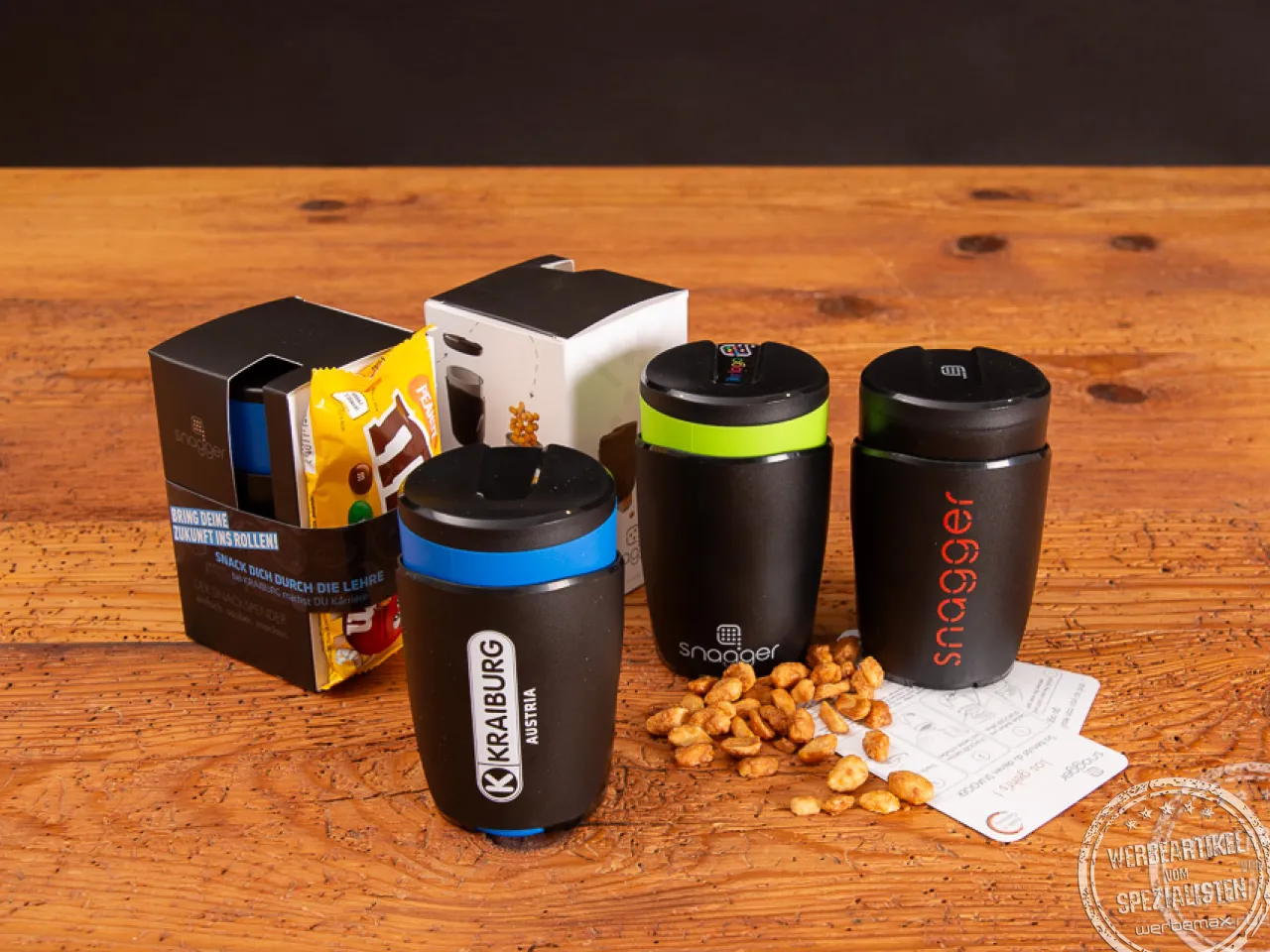 SNAGGER Snackspender mit Logo | werbemax